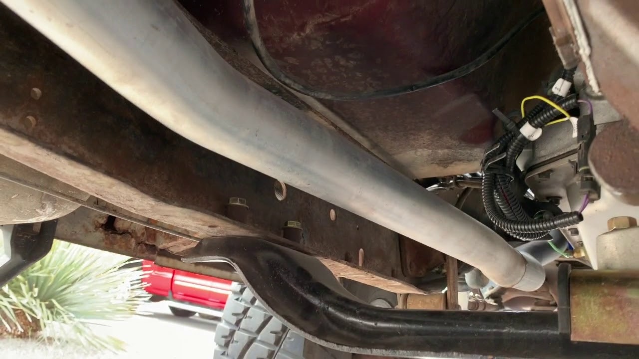 Chevy K10 4L80e and NP205 Swap behind a small block chevy - YouTube