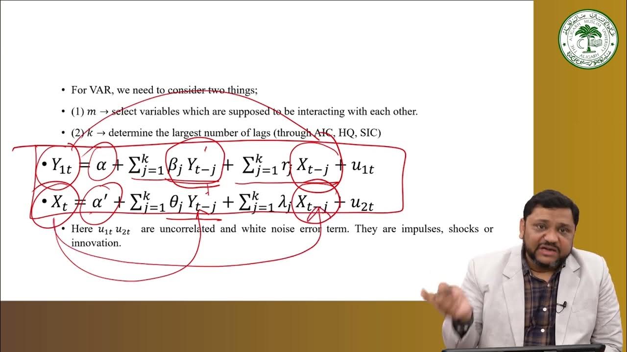 Vector autoregressive model VAR - YouTube