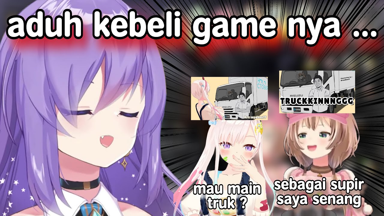 Risu sama Yopi berhasil bikin Moona download game truck simulator wkwk 🤣 【holo id clip】 - YouTube