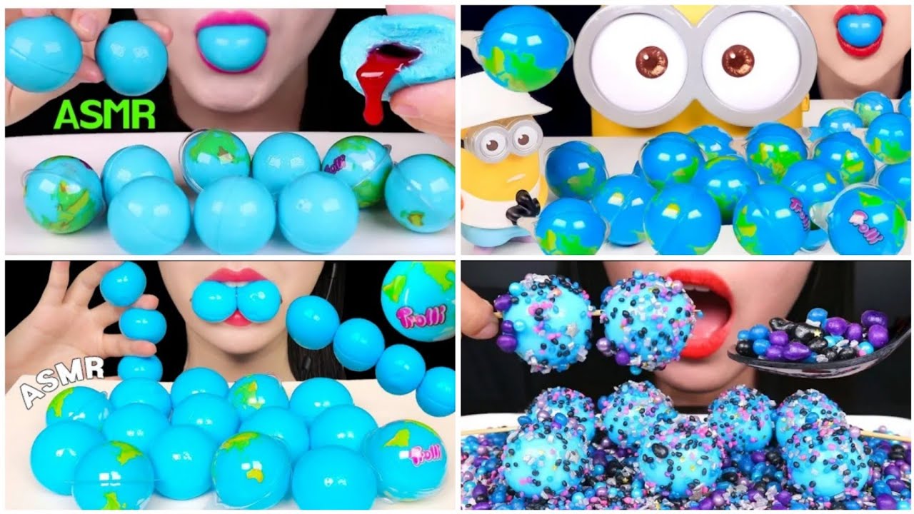 [VKK-ASMR] KẸO DẺO HÌNH TRÁI ĐẤT | TROLLI EARTH JELLY - YouTube