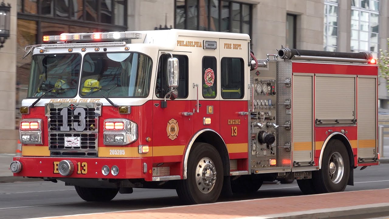 Philadelphia Fire Department Engine 13 Responding - YouTube