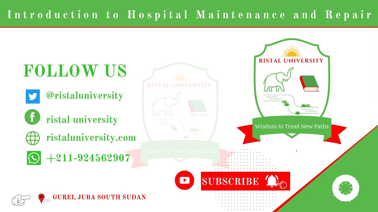 Introduction to Hospital Maintenance and Repair - YouTube