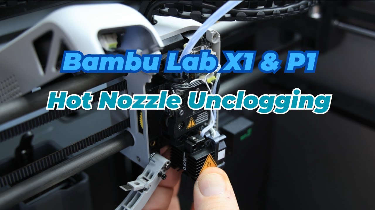 Bambu Lab X1 & P1 Hot Nozzle Unclogging; Cold Pull/Warm Pull - YouTube