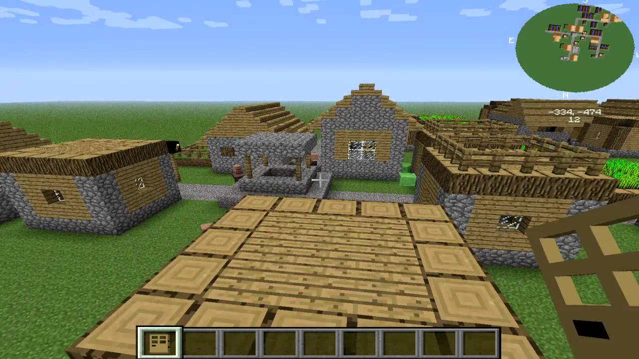 Minecraft wioski i ciekawostki - YouTube