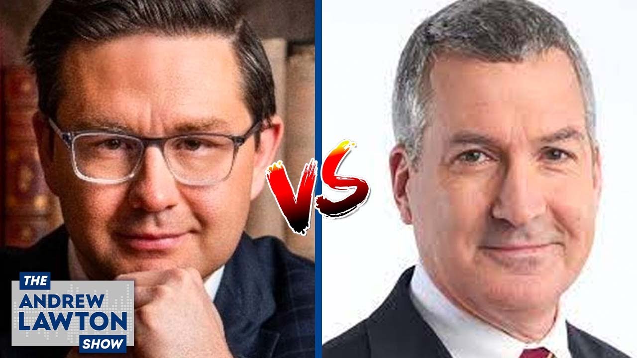 Pierre Poilievre takes on "Liberal heckler" David Akin of Global News ...