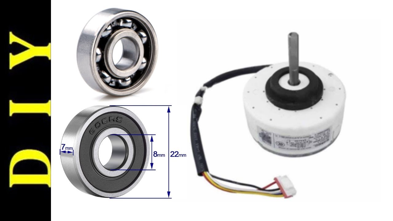 How to replace AC indoor unit's blower motor bearings on LG WITH DUAL ...