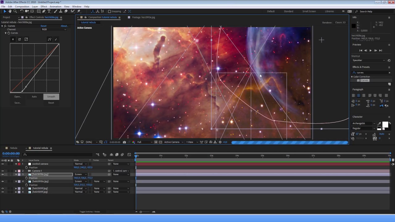Tutorial After Effects - Crear Intro del Espacio con Nebulosas Nebula ...