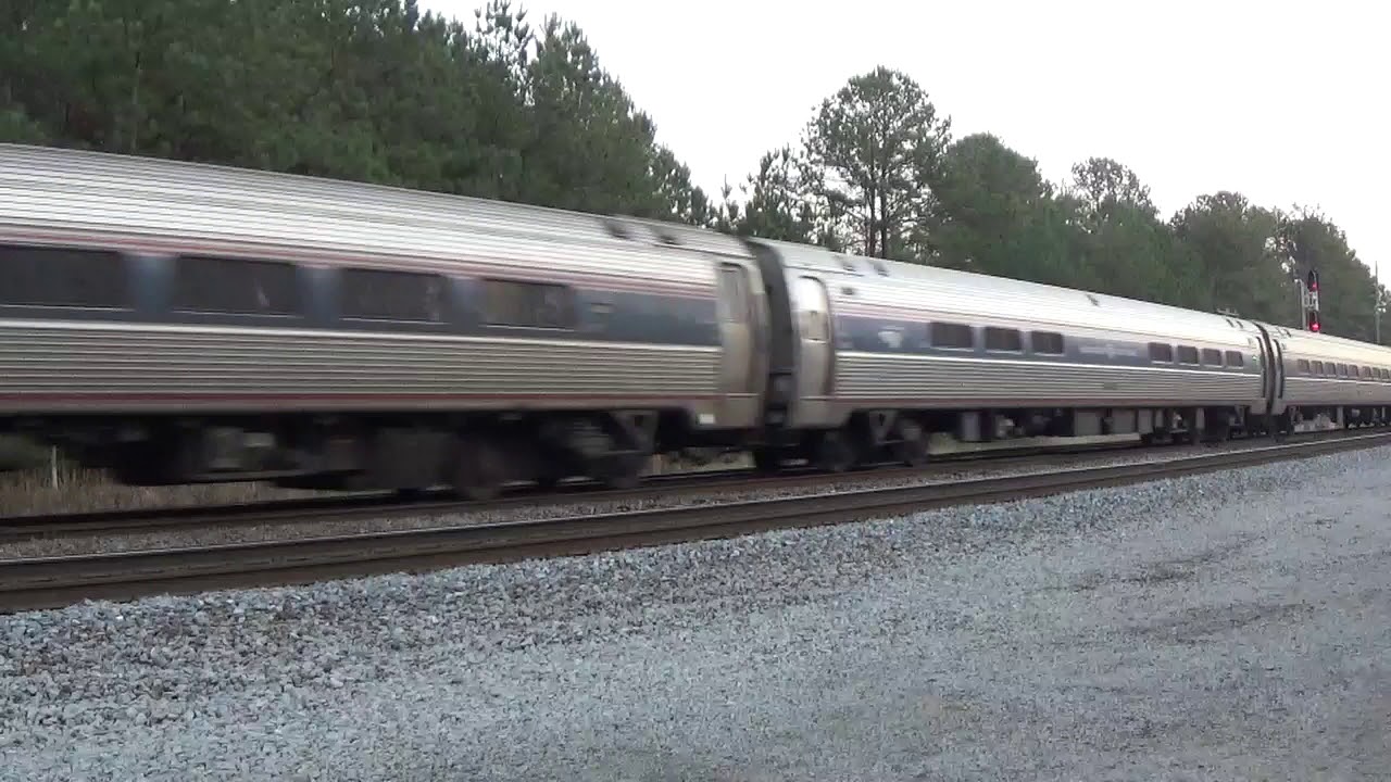 amtrak train in collier - YouTube