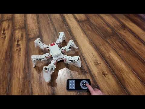Hexapod v2 controlled by an Android Phone - YouTube