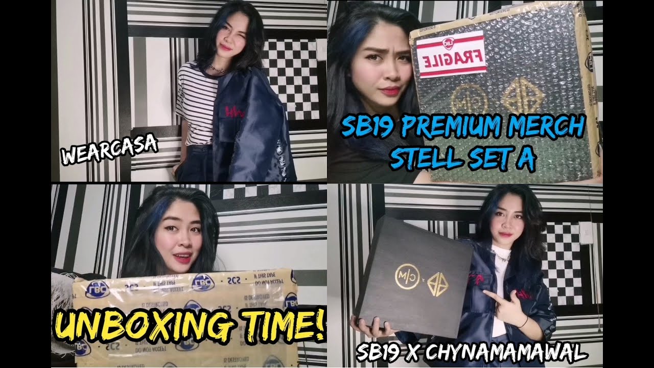 SB19 Stell set A premium merch unboxing - YouTube