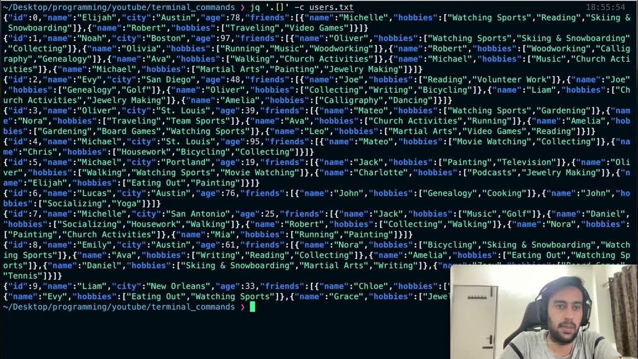 Query your JSON with jq - YouTube