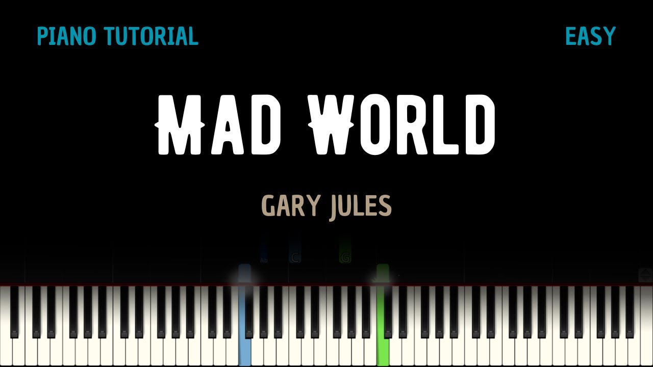 Gary Jules - Mad World | Easy Tutorial | Piano - YouTube