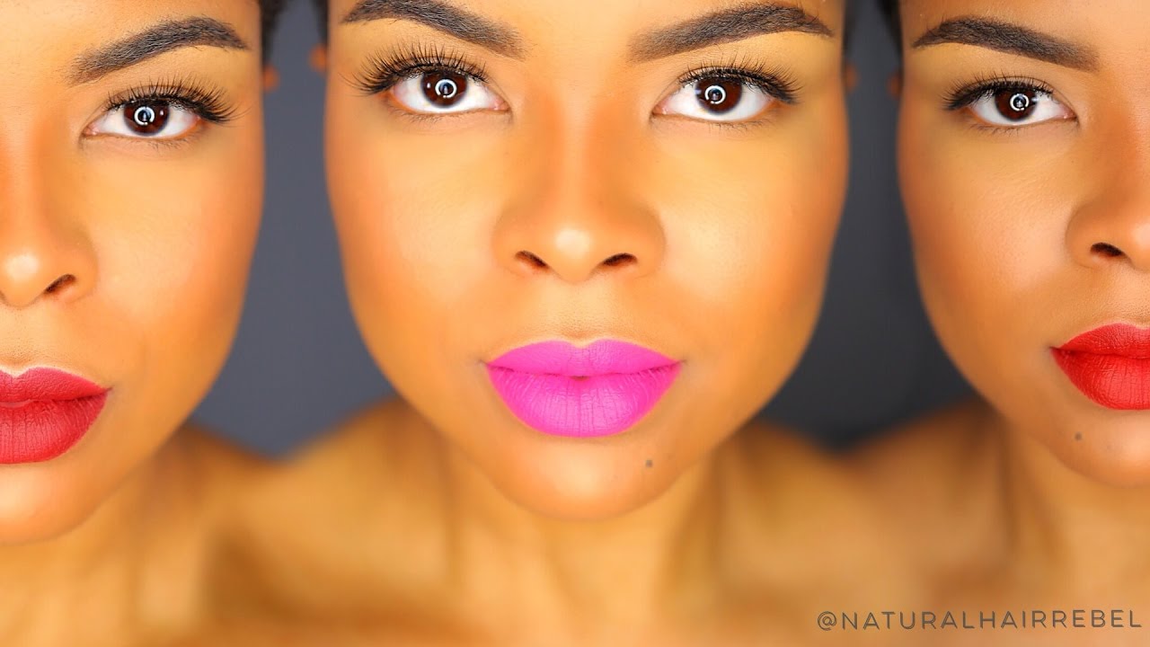 BEST MATTE LIPSTICK EVER? LIP SWATCHES • BLACK UP REVIEW - YouTube