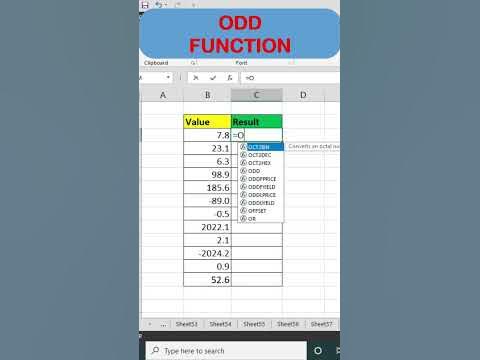 Odd Function | Excel Tricks and Tips | Muabi Design - YouTube