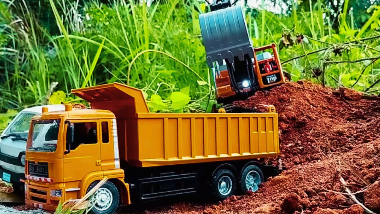 MITSUBISHI FUSO, HINO TRUCK CAR, CANTER - MINIATURE RC DUMP TRUCK - YouTube