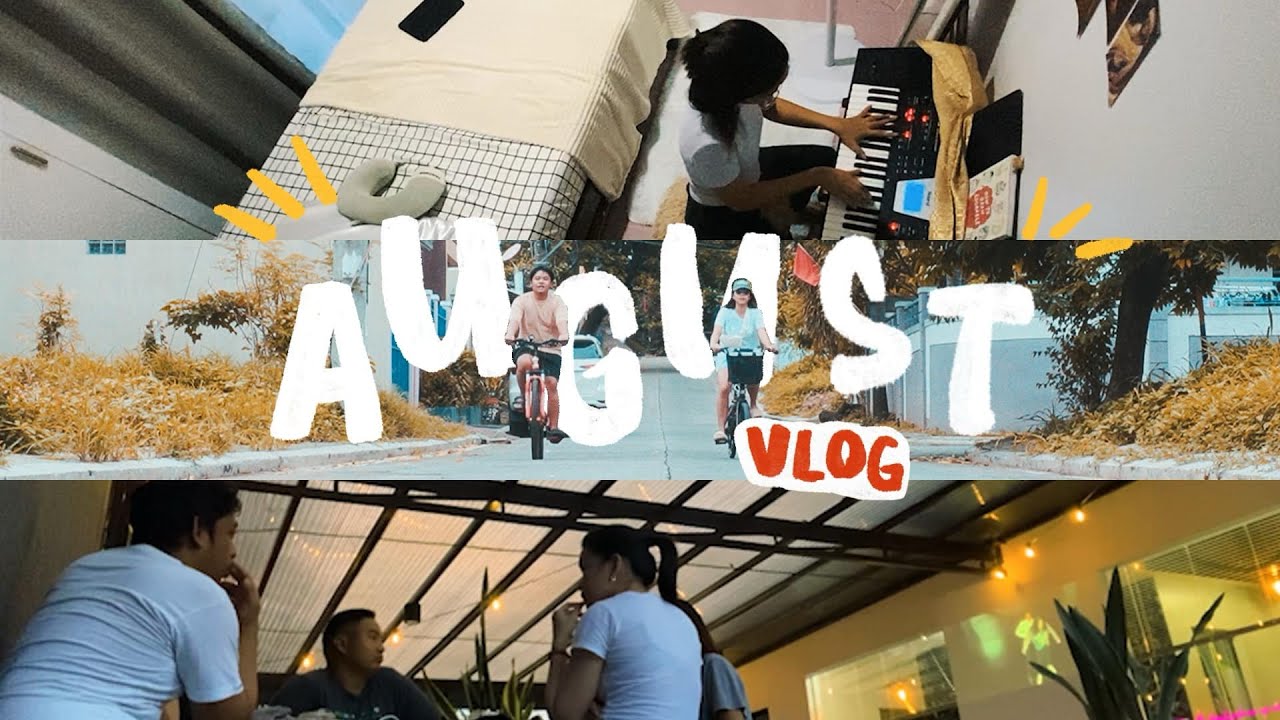 random bits of life | august | bike rides, cafe, piano - YouTube