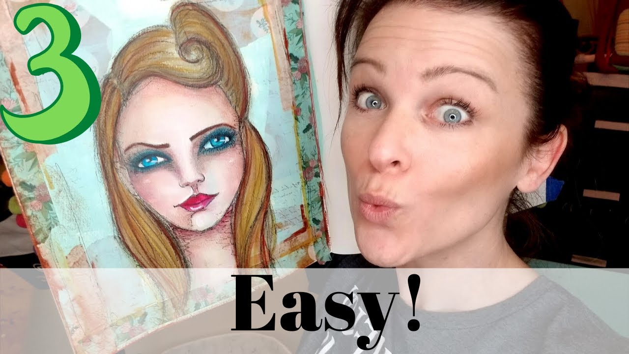 HOW TO SHADE a FACE with WATERCOLOR MARKERS in Your ART JOURNAL 👌 - YouTube