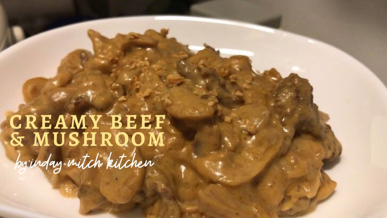 How to make creamy beef and mushroom||Beef and Mushroom Recipe - YouTube