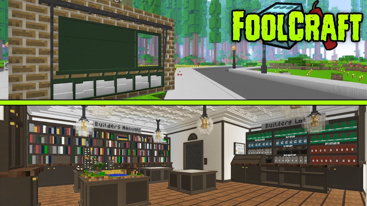 FoolCraft Modded Minecraft :: Shop Interior & Magazine Stand! 30 - YouTube