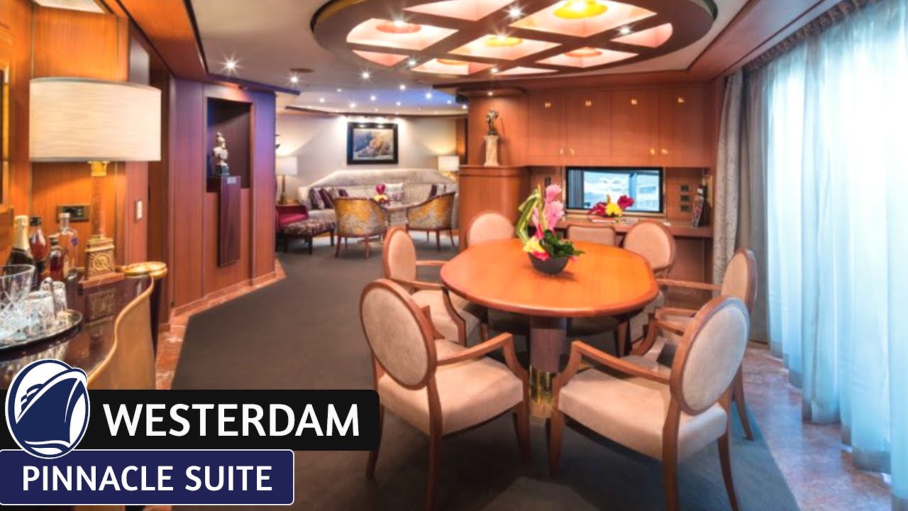 HAL Westerdam | Pinnacle Suite Walkthrough Tour & Review 4K | Holland ...