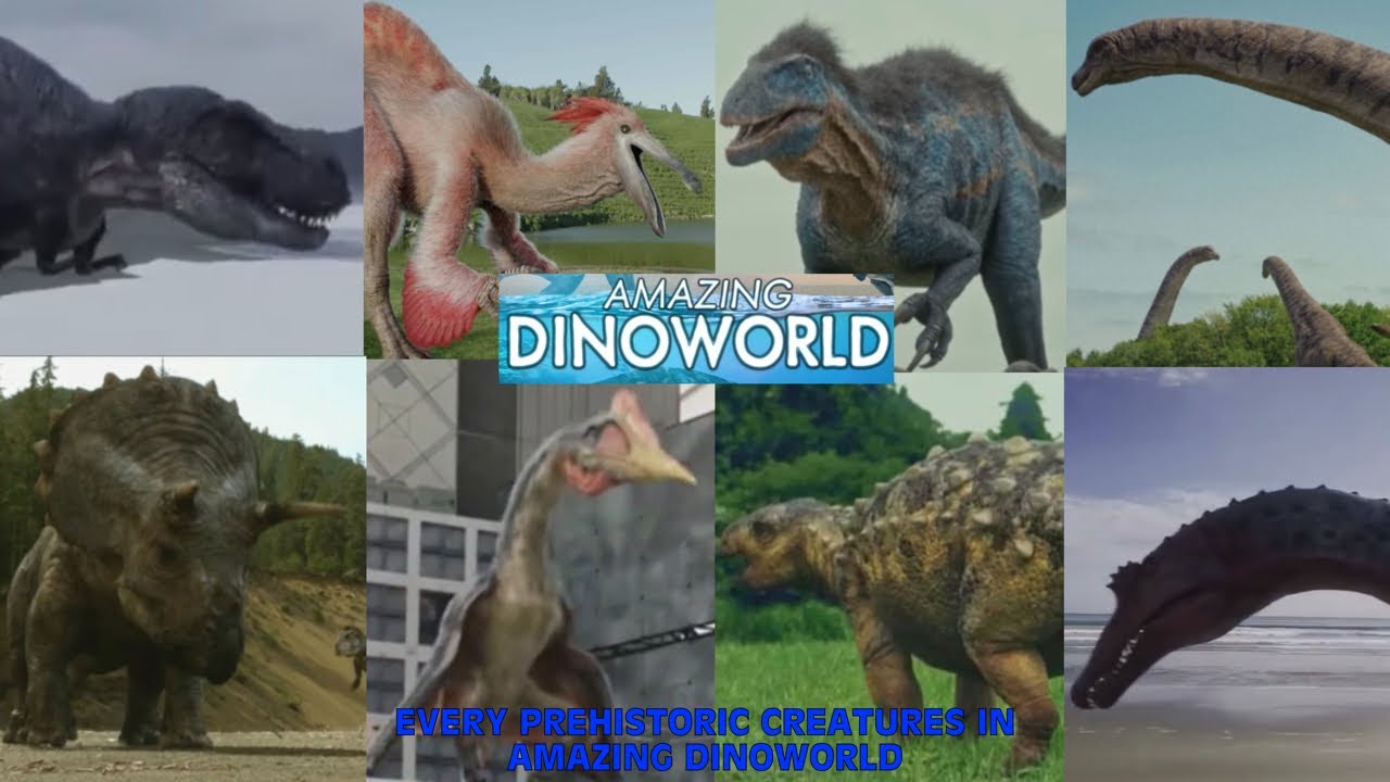 Every Prehistoric Creature In Amazing Dinoworld - YouTube