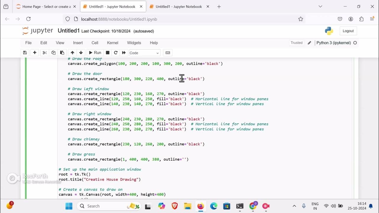 Draw House By Simple Code - YouTube