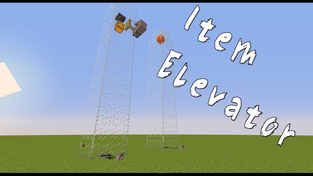 Minecraft Redstone Tutorial | Item Elevator - YouTube