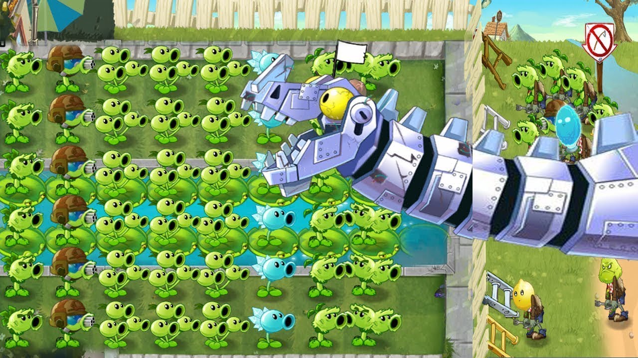 Plants vs Zombies Mod Pak All Pea vs Zombotany 2 vs Dr.Zomboss - YouTube