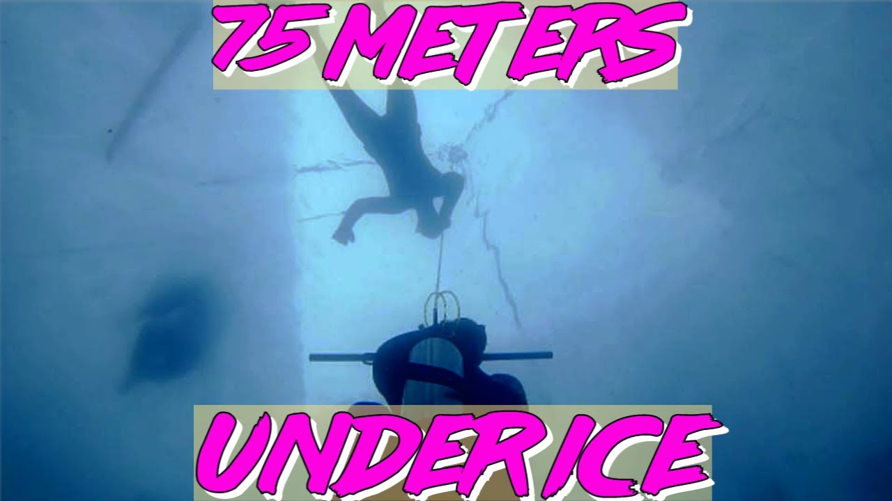 WORLD RECORD - Deepest freediving under ice! - YouTube