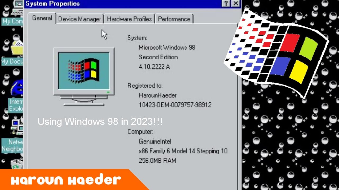 Using Windows 98 in 2023!! - YouTube