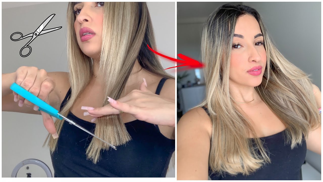 COMO CORTAR O CABELO SOZINHA 😢 - YouTube