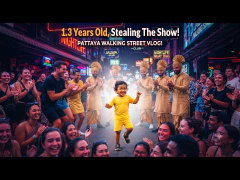 1.3 Year Old Stole The Show At A Street Dance In Pattaya! 🥹💃