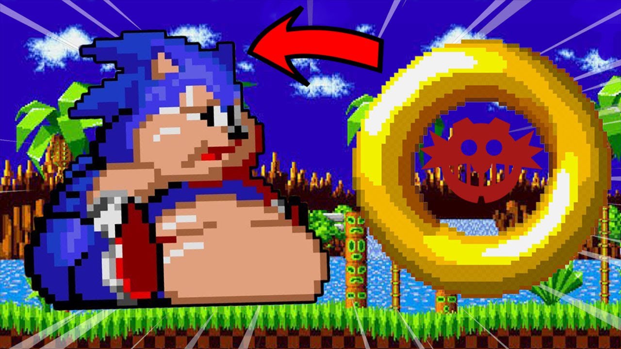 If I Touch a Ring Sonic Gets FAT...and Slow - YouTube