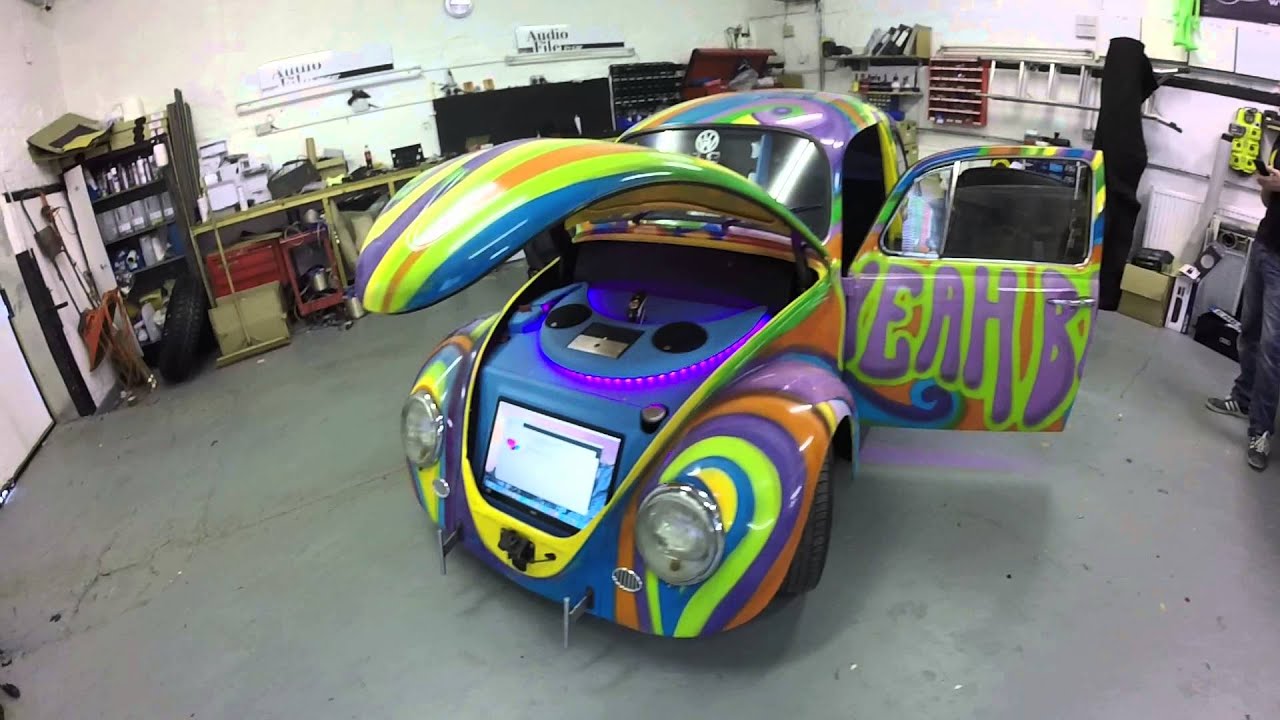 VW Beetle Custom Photo Booth with JL Audio Sounds - YouTube