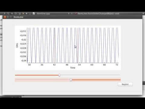 QCustomPlot + Widget + Slider = Dinamic setCoords. - YouTube