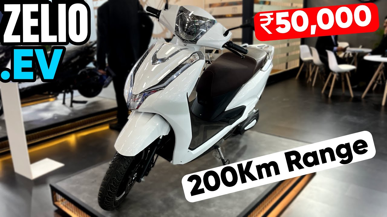 New 2024 ZELIO Electric Scooter | ₹50,000 | 200Km Range | Most ...
