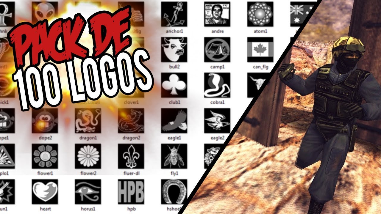 Pack De Sprays Para Counter Strike 1.6 No Steam | PACK DE LOGOS ...