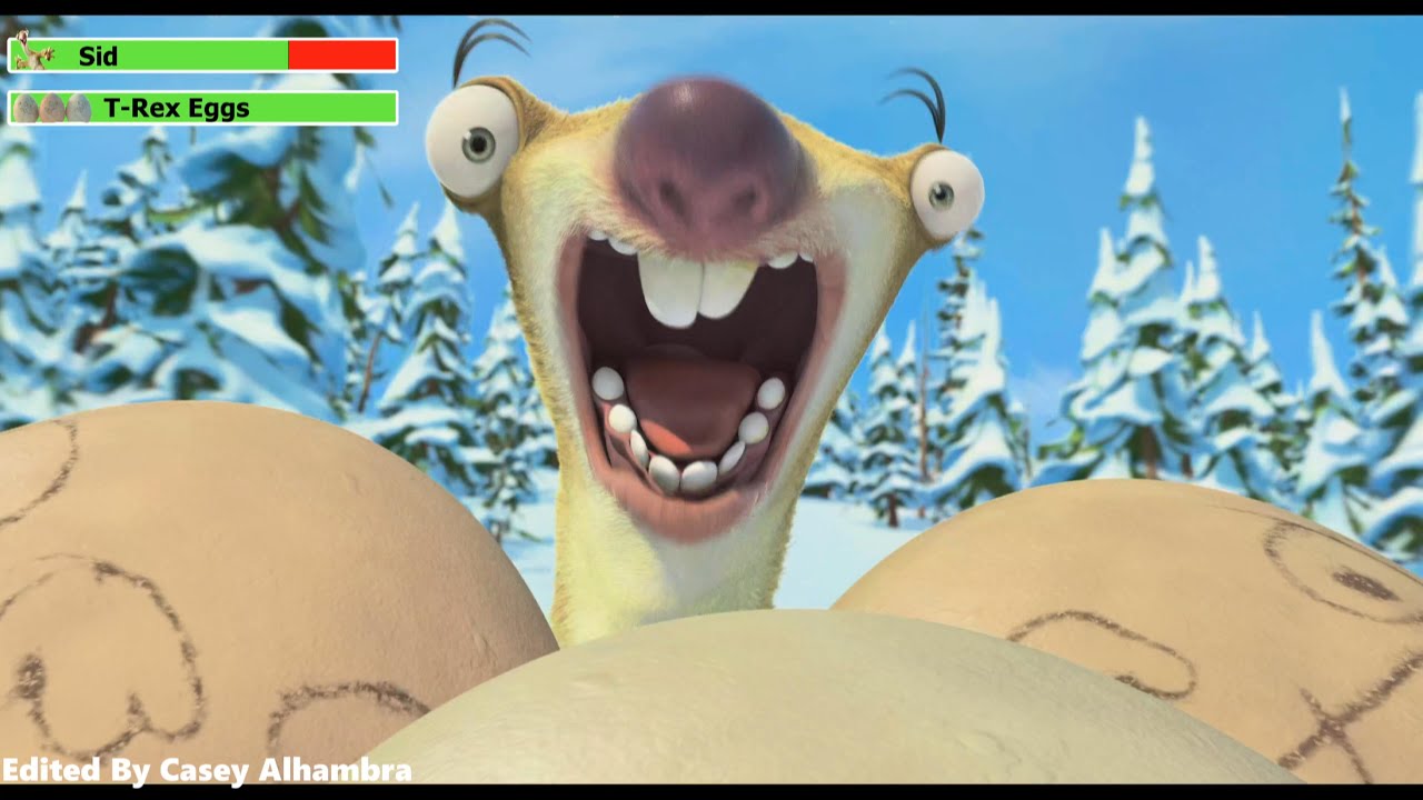 Ice Age: Dawn of the Dinosaurs (2009) Egg Chase with healthbars (500K ...