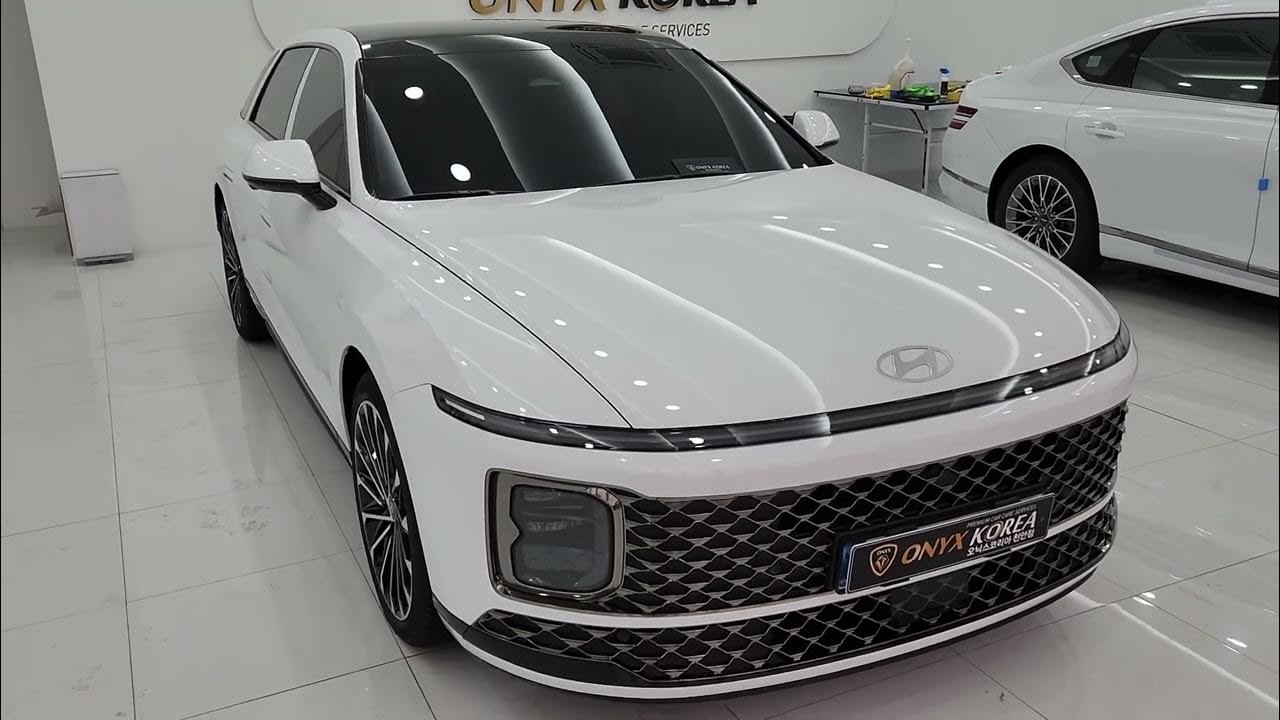 그랜져 GN7 신차 광택 유리막코딩 - YouTube