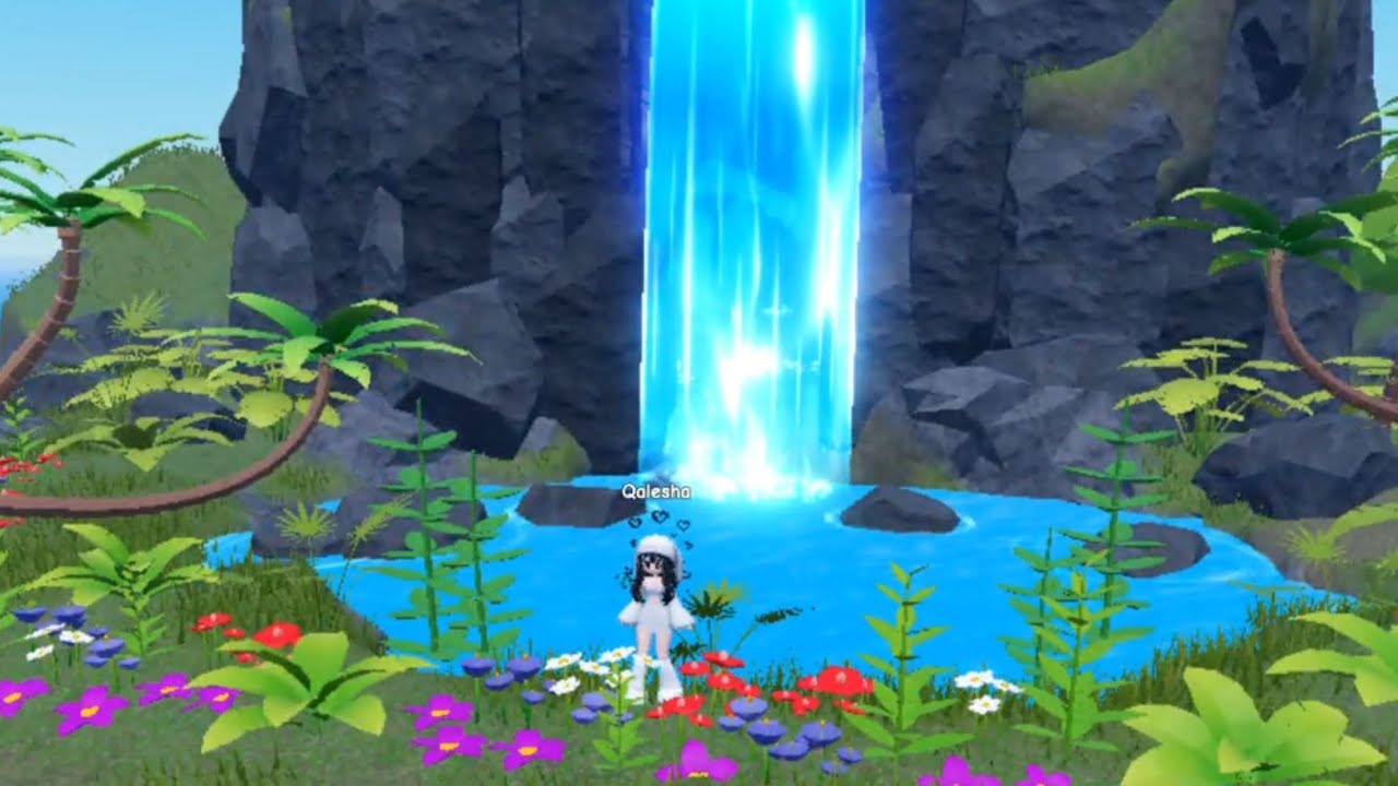 Beatiful Waterfall in Empty islands 😱 ( ROBLOX ) - YouTube