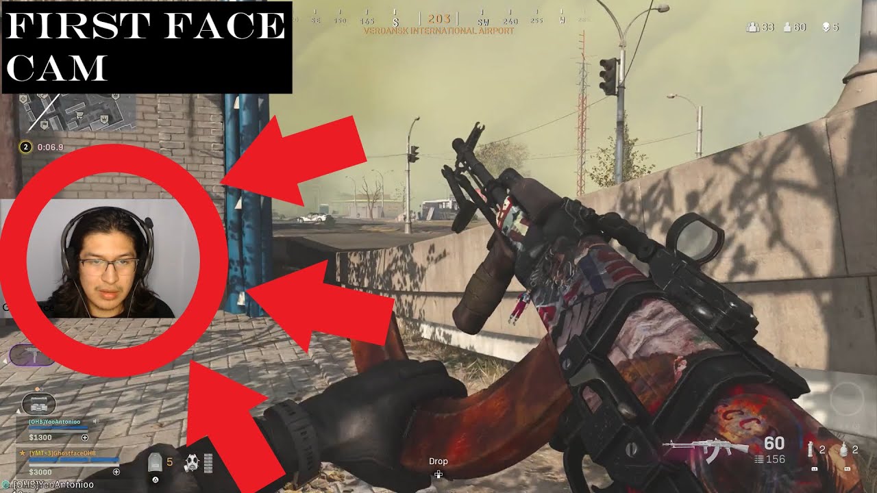 First face cam. Warzone W using Cold War AK AND UZI. - YouTube
