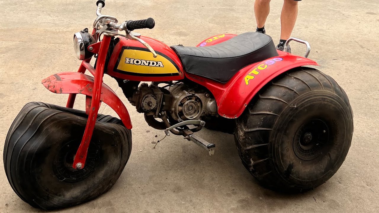 Honda US90 Full Restoration Before and After photos. ATC90 D&A ...
