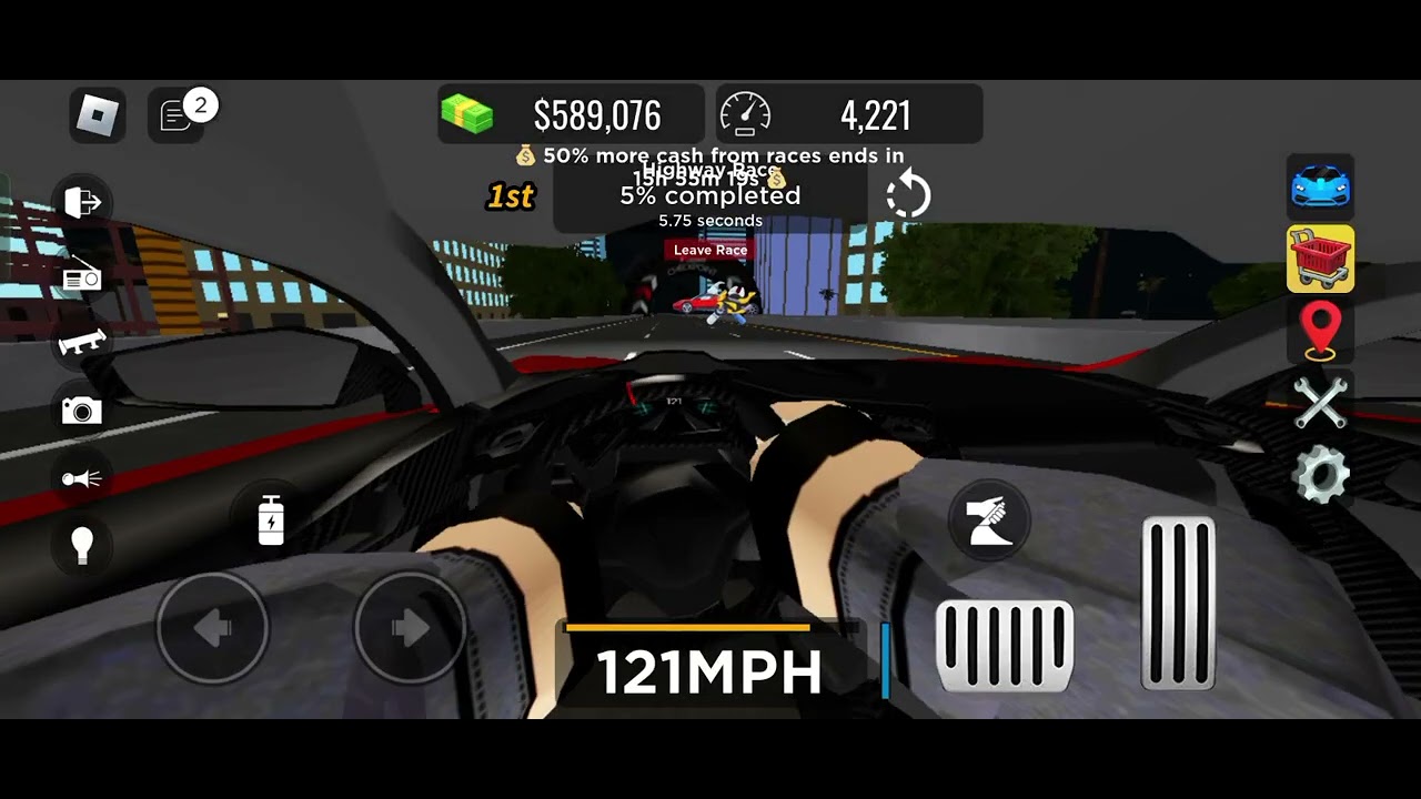 vehicle legends roblox highway race medium level - YouTube