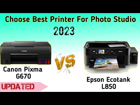 Epson L850 VS Canon Pixma G670 Photo Studio Printer | Photo Studio ...