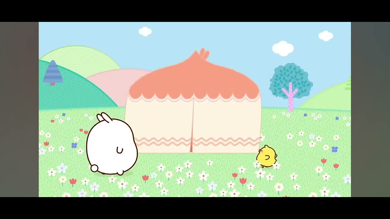 Molang's great big camp inflation and deflation - YouTube