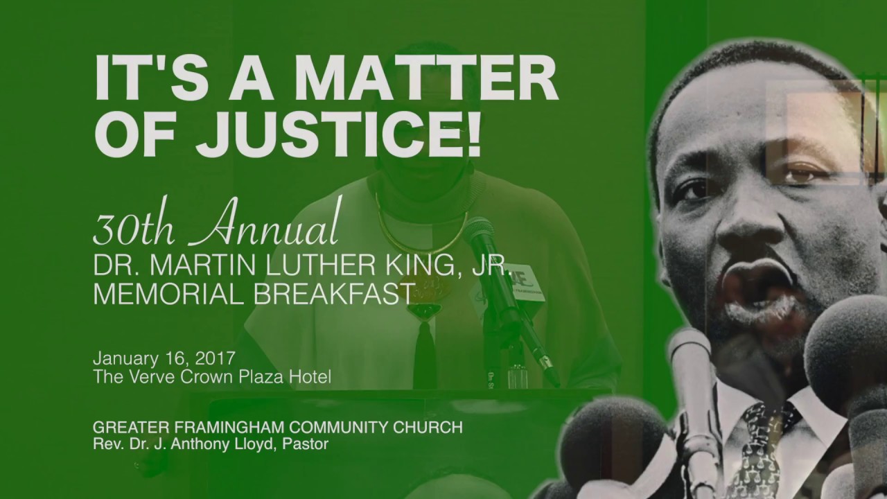 30th Annual Dr. Martin Luther King, Jr. Memorial Breakfast - YouTube