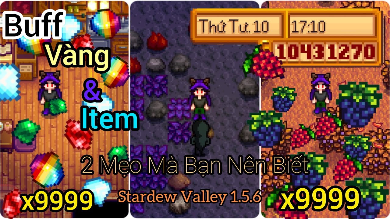 Cách Buff Vàng & Item Không Cần Smapi - 2 Mẹo Nhỏ Mà Bạn Nên Biết | Stardew Valley 1.5.6 ...