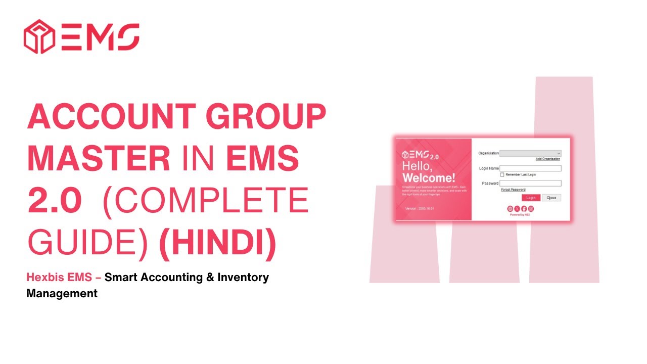 Account Group Master in EMS 2.0 | Complete Guide | Hindi | Hexbis EMS ...