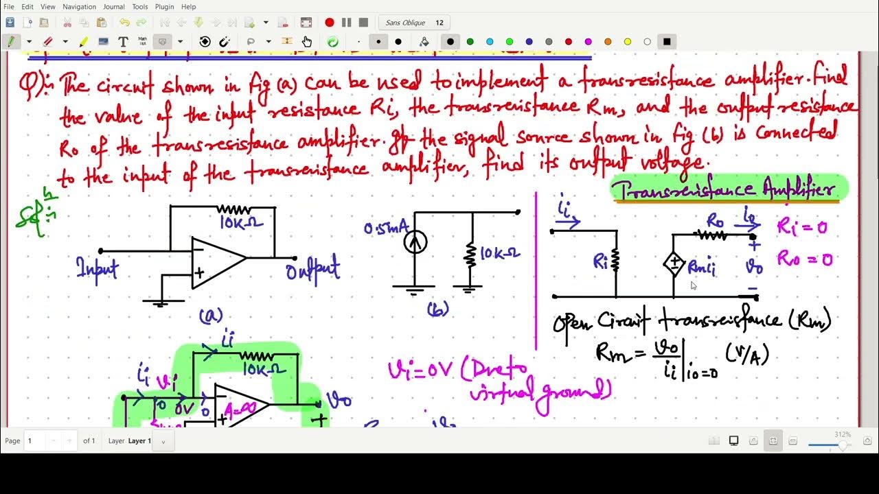Operational Amplifiers: Microelectronics Circuits Exercise : Numerical 6 - YouTube