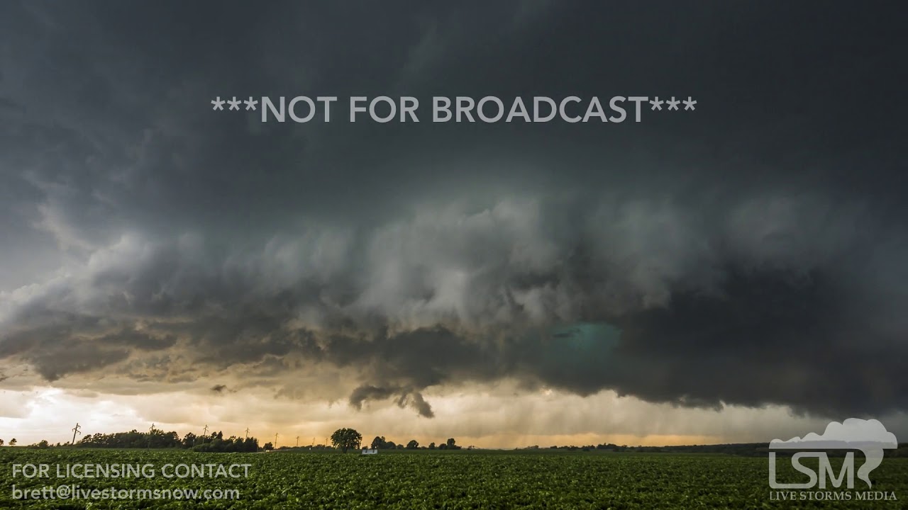 06-14-2018 Louisville, NE Timelapse of Supercell with brief tornado ...